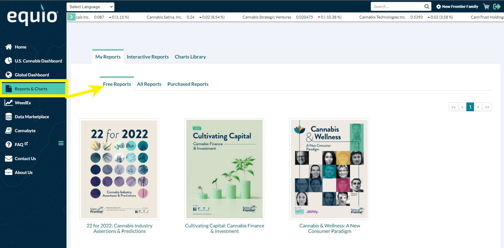 How do I access your reports in Equio®? – Customer Care Knowledge Base